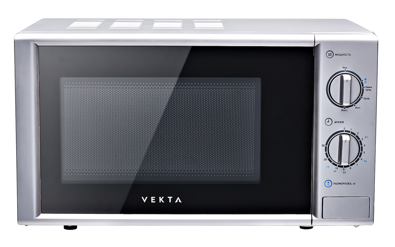 Микроволновая печь соло VEKTA MS720AHS серебристый
