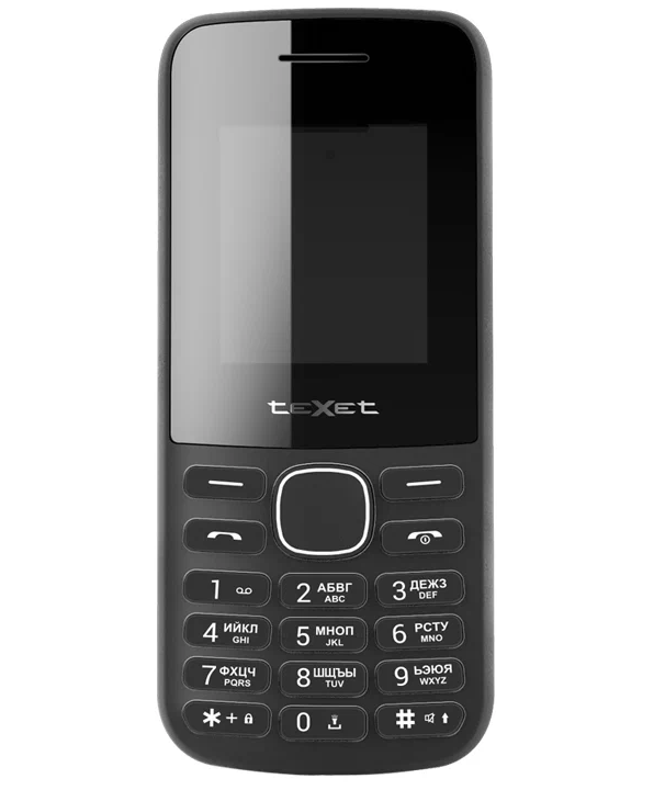 Телефон мобильный Texet TM-117 на 2 sim-карты, чёрный