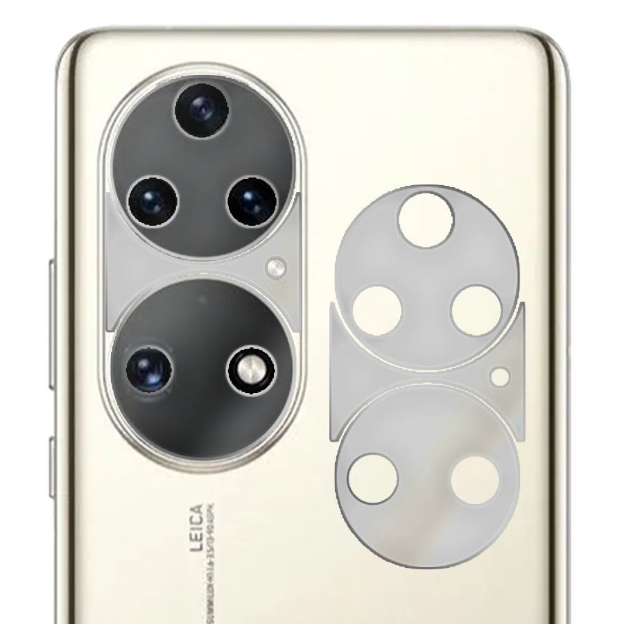 Стекло защитное гибридное Матовое Krutoff для камеры Huawei P50