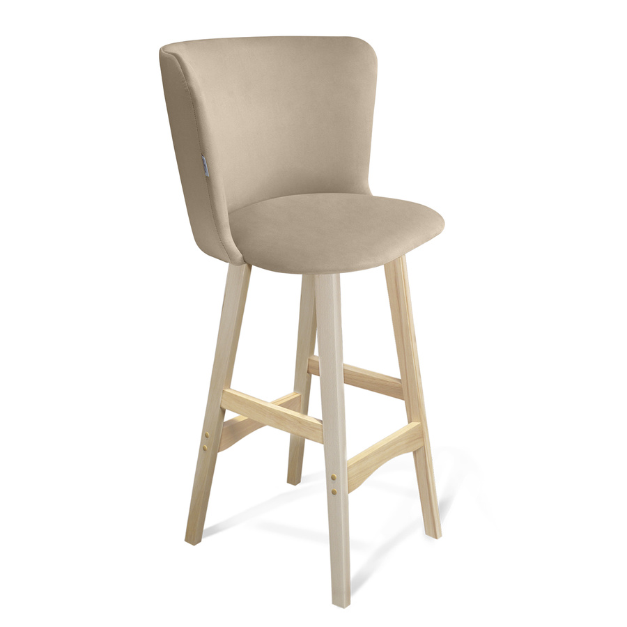 Барный стул Sheffilton 209519, прозрачный лак/ванильный лак