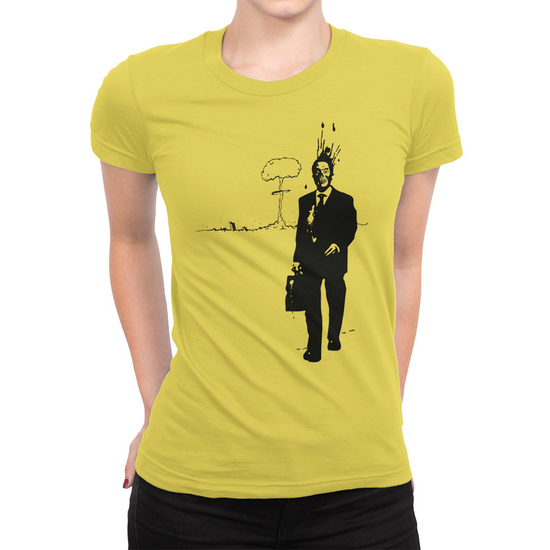 Футболка женская Dream Shirts Ядерный Взрыв желтая XS