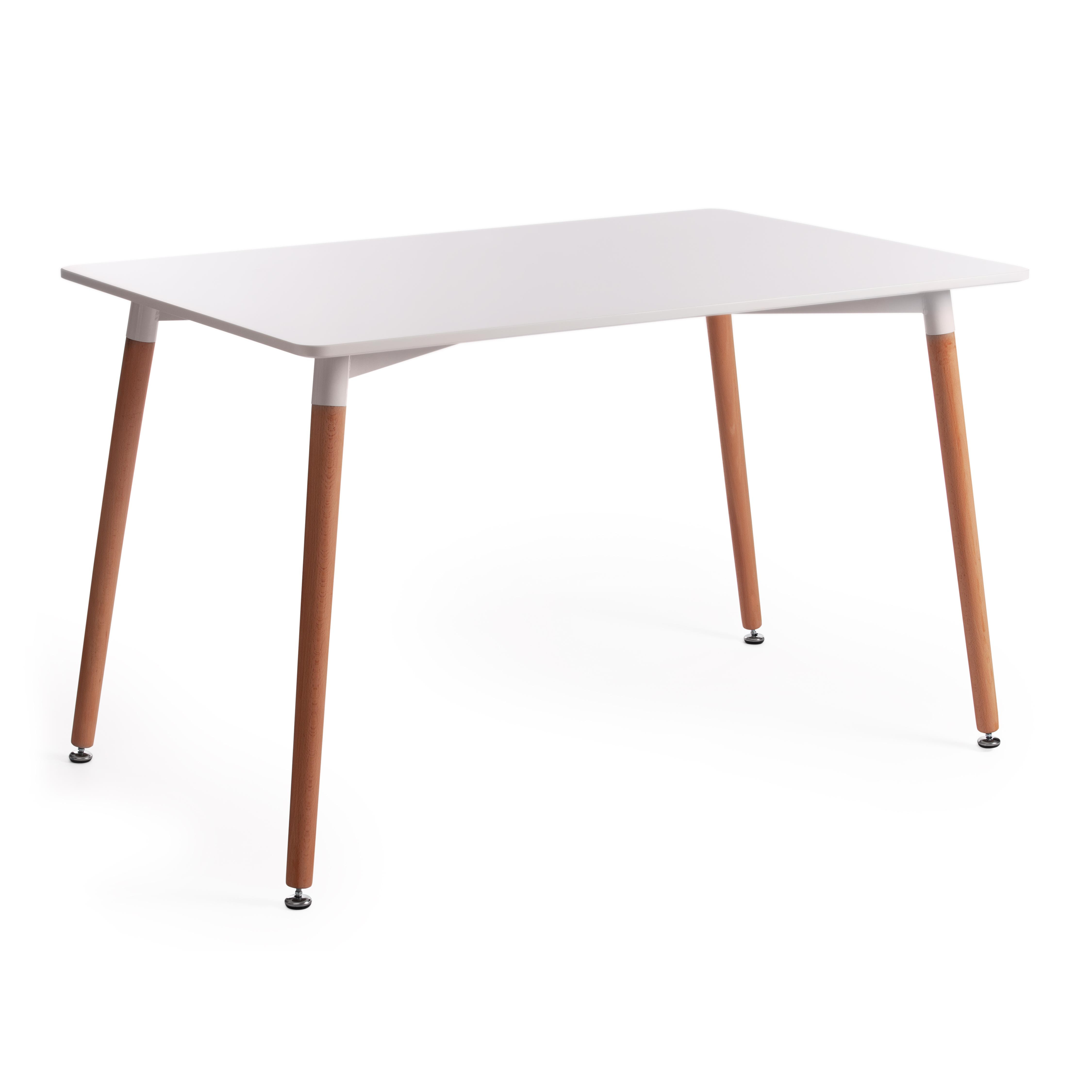 Стол TetChair JOHN (T1001) МДФ/дерево, 80 х 120 х 75 см, белый/натуральный