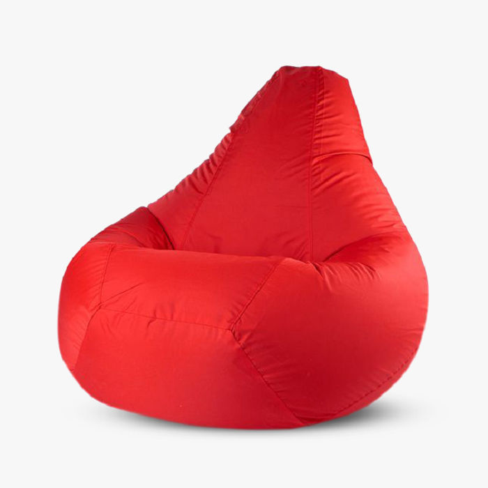 Кресло мешок Happy-puff груша XL-Компакт, оксфорд красный
