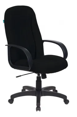 Кресло компьютерное офисное для руководителя Бюрократ T-898/3С11BL, ткань 3С11 черная