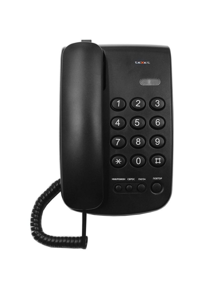 Проводной телефон TeXet TX-241 черный