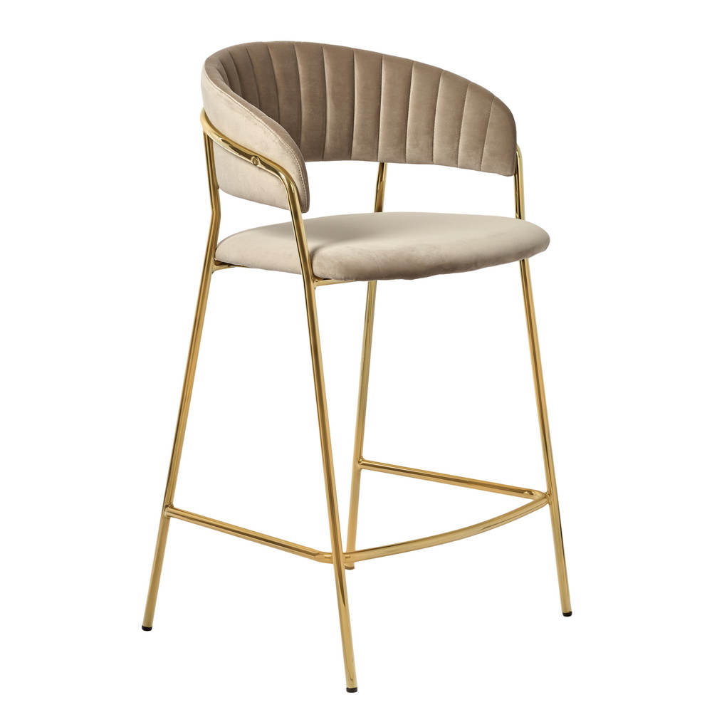 Полубарный стул Bradex Turin FR 0559, золото/латте