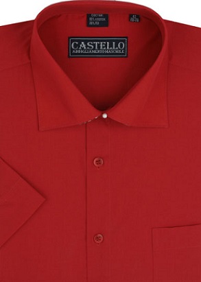 Рубашка мужская Maestro Wine-3k красная 42/178-186