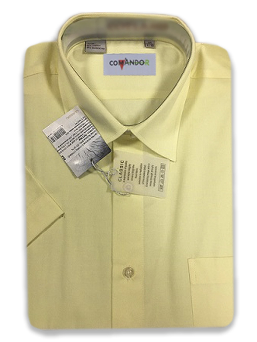 Рубашка мужская Comandor DF 236-K желтая 46/178-186
