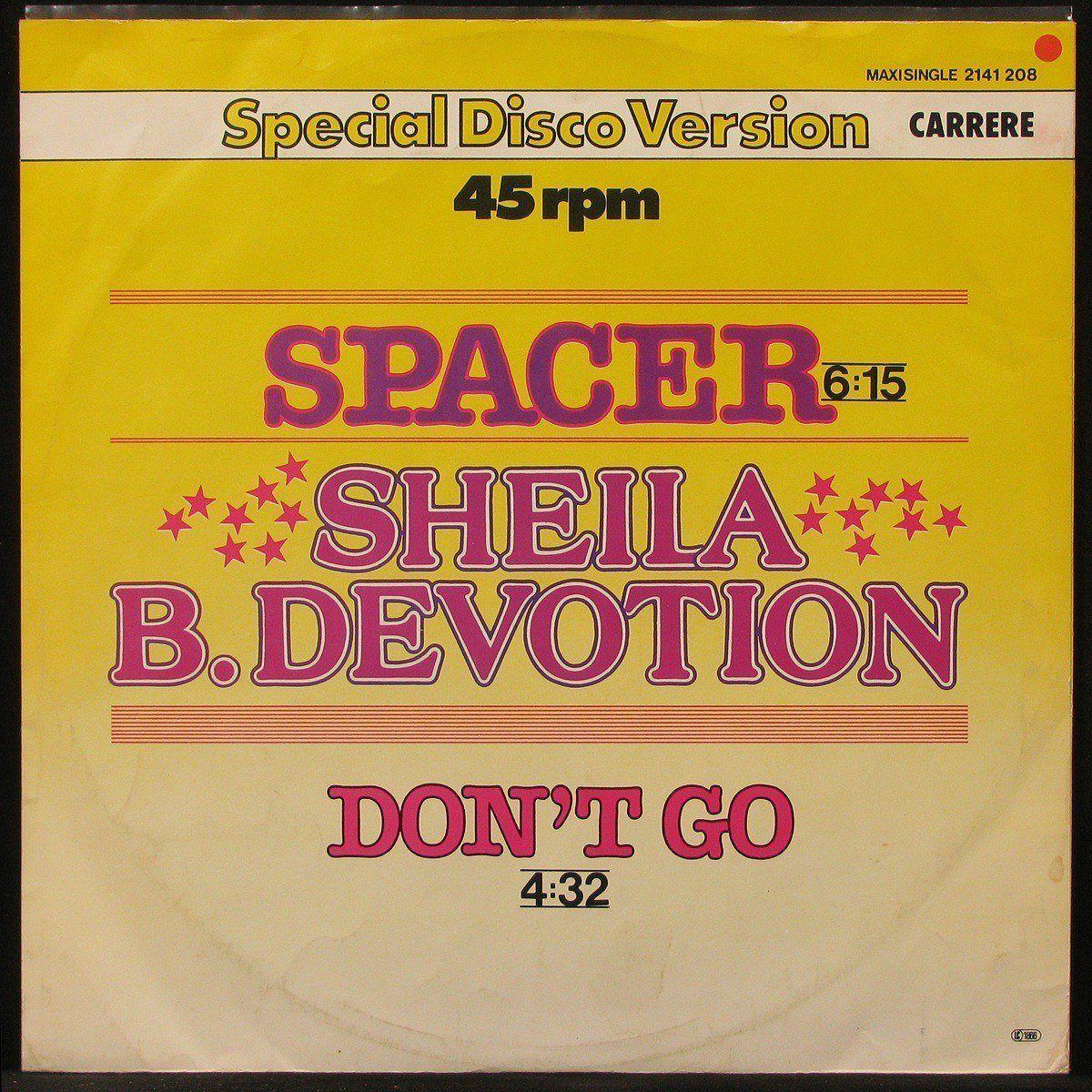 LP Sheila & B.Devotion - Spacer / Don't Go (maxi) Carrere (300039)