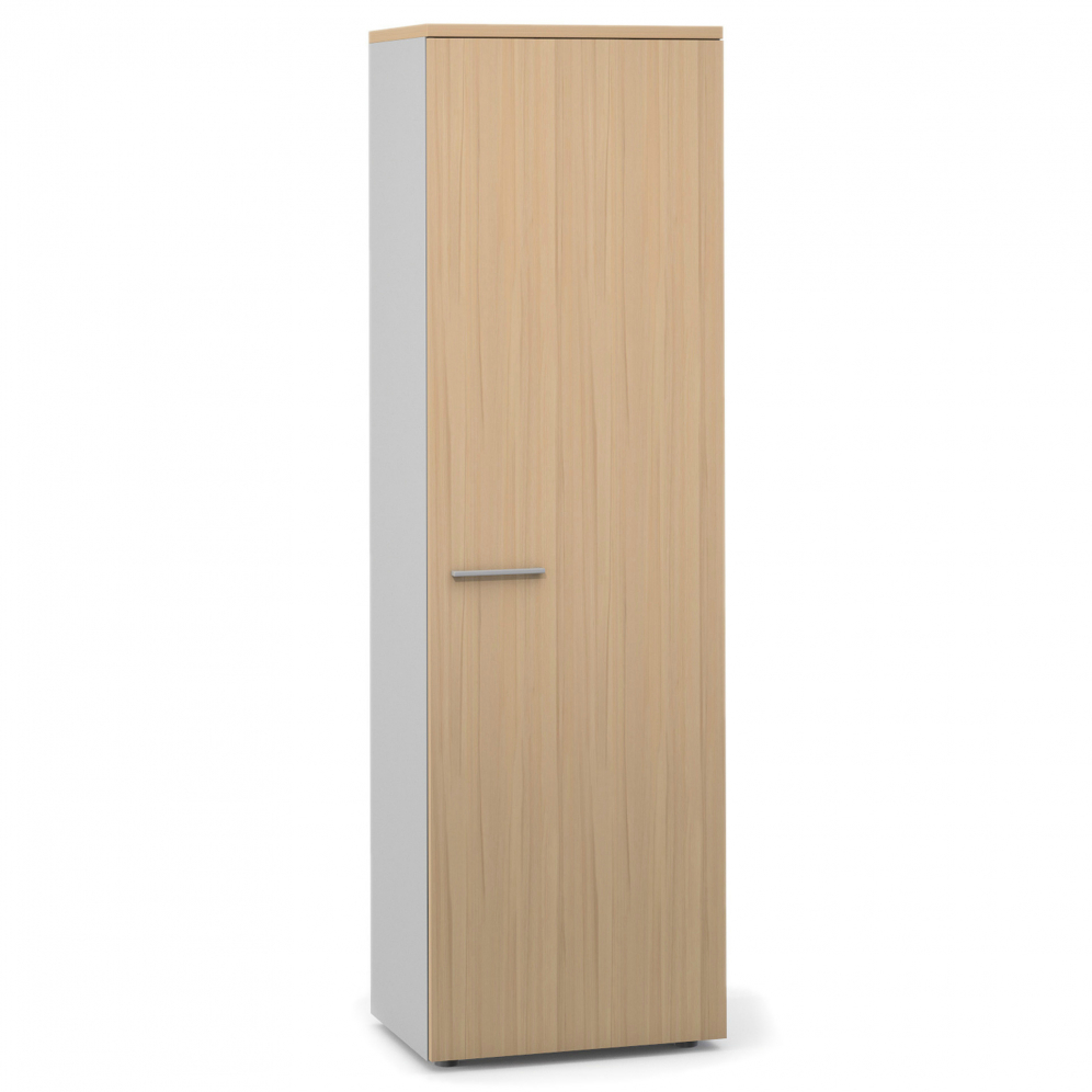 Шкаф одностворчатый ШАТУРА Unica 43.2x59.6x197.5 серый/светлое дерево