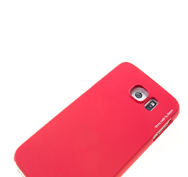 Накладка Air Case для Samsung Galaxy G920 S6 + защитная пленка, красная, Deppa