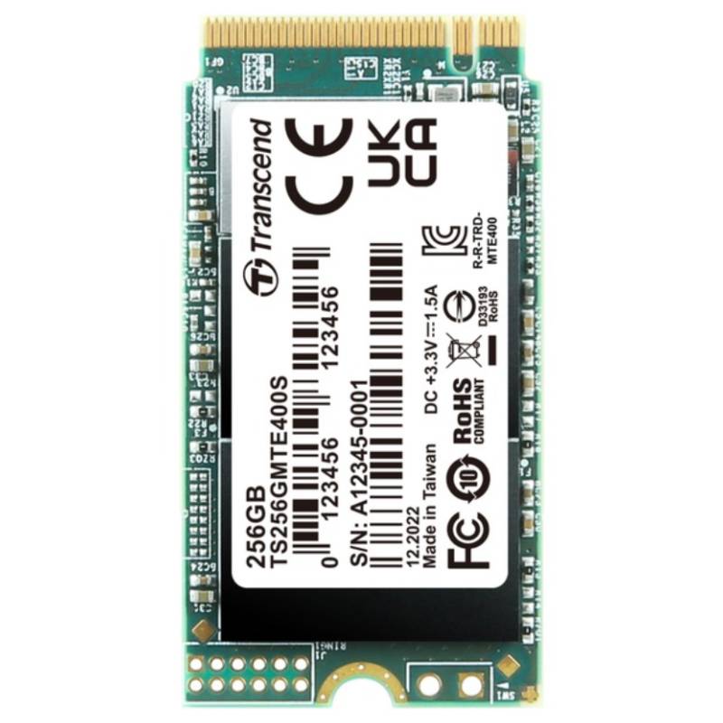 SSD накопитель Transcend MTE400S M.2 2242 256 ГБ (TS256GMTE400S)