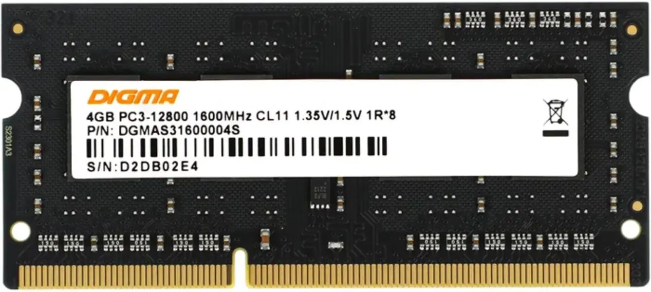 Оперативная память Digma 4Gb DGMAS31600004S