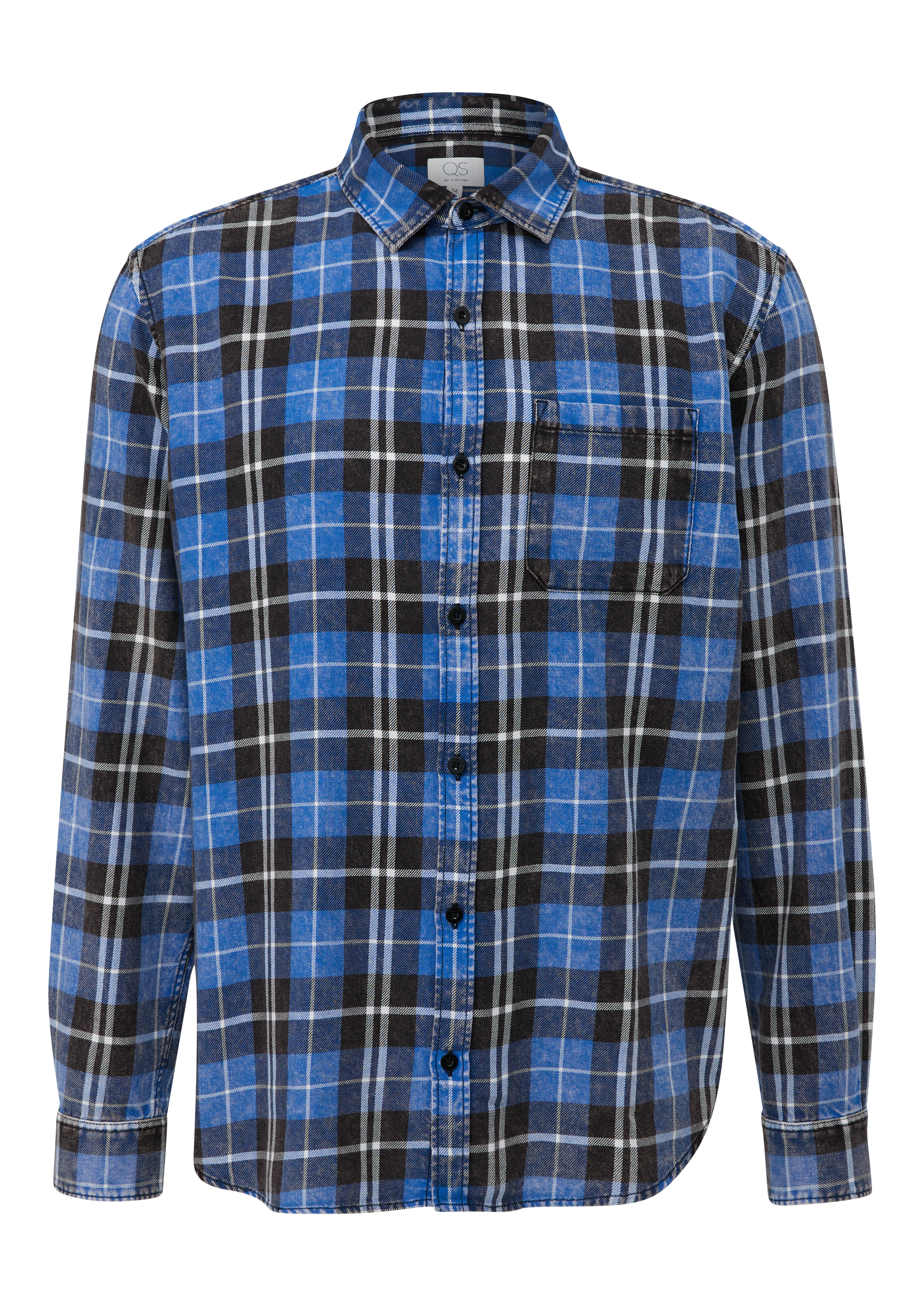 Рубашка мужская QS by s.Oliver 2138724/55N0 синяя XL