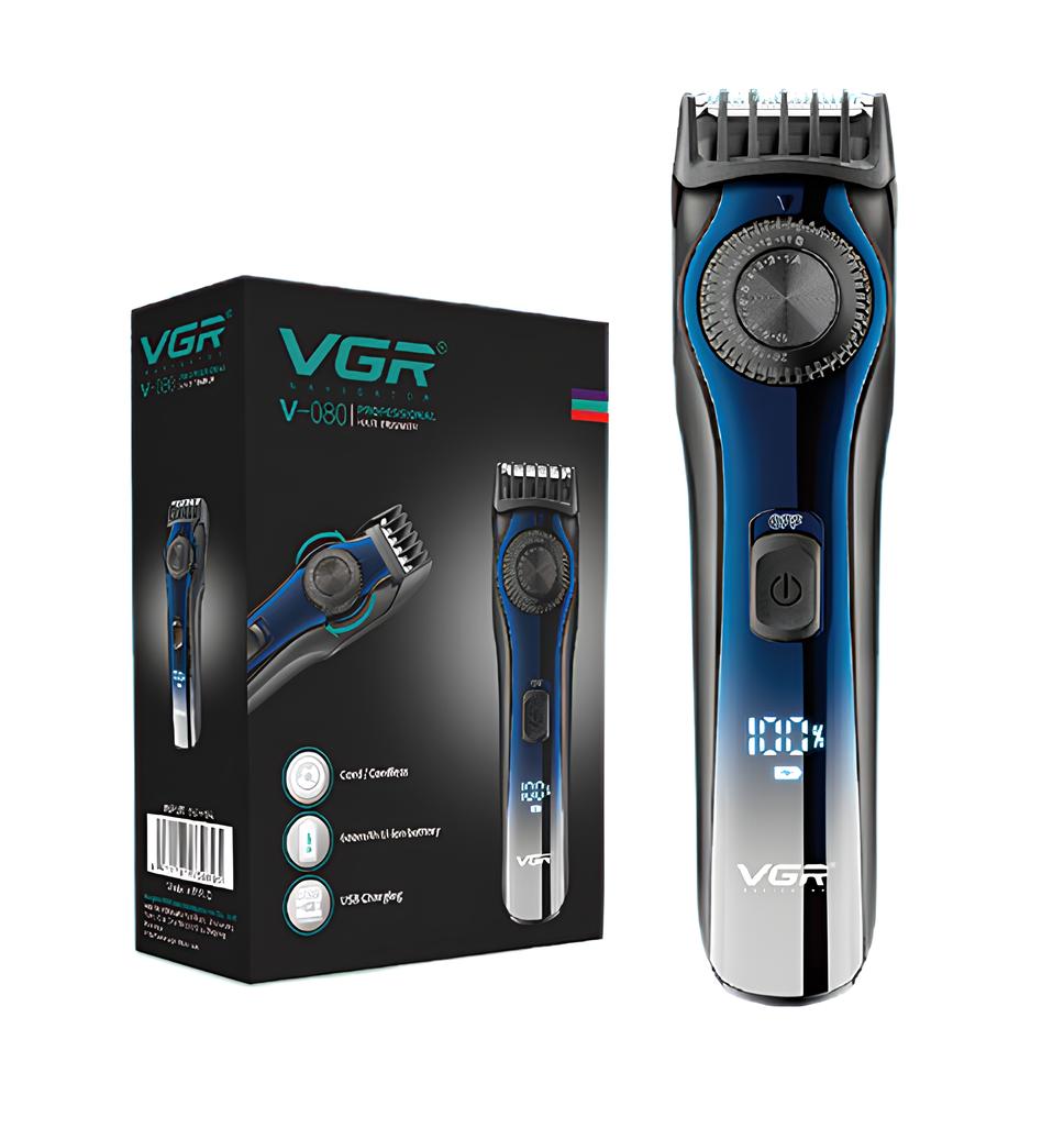 Машинка для стрижки волос VGR Professional V-080 синий, черный