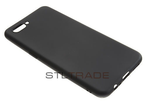 Силиконовый чехол TPU Case матовый для OPPO A5 черный