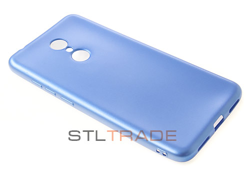 Силиконовый чехол TPU Case Металлик для Xiaomi Mi5 голубой