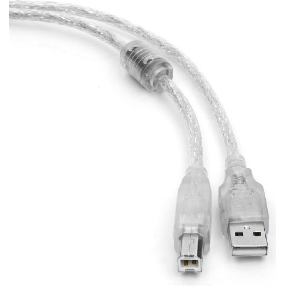 Аксессуар Gembird Cablexpert Pro USB 2.0 AM/BM 2m Transparent CCF-USB2-AMBM-TR-2M