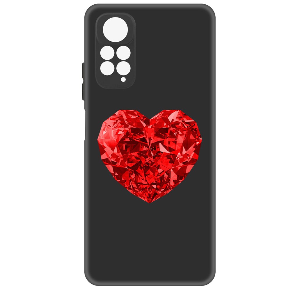 Чехол-накладка Софт Рубиновое сердце для Xiaomi Redmi Note 11 Pro
