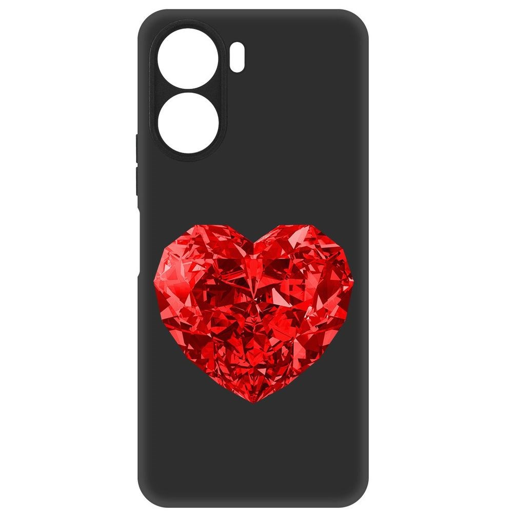 Чехол-накладка Софт Рубиновое сердце для Vivo Y16