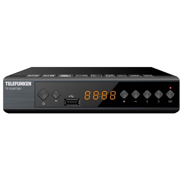 DVB-T2 приставка Telefunken TF-DVBT261 Black