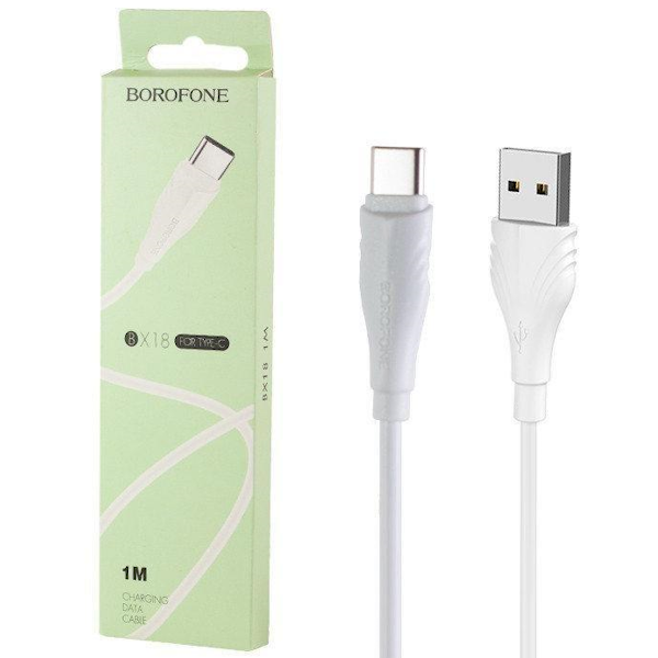 Кабель usb type-c - usb Borofone BX18 2м белый