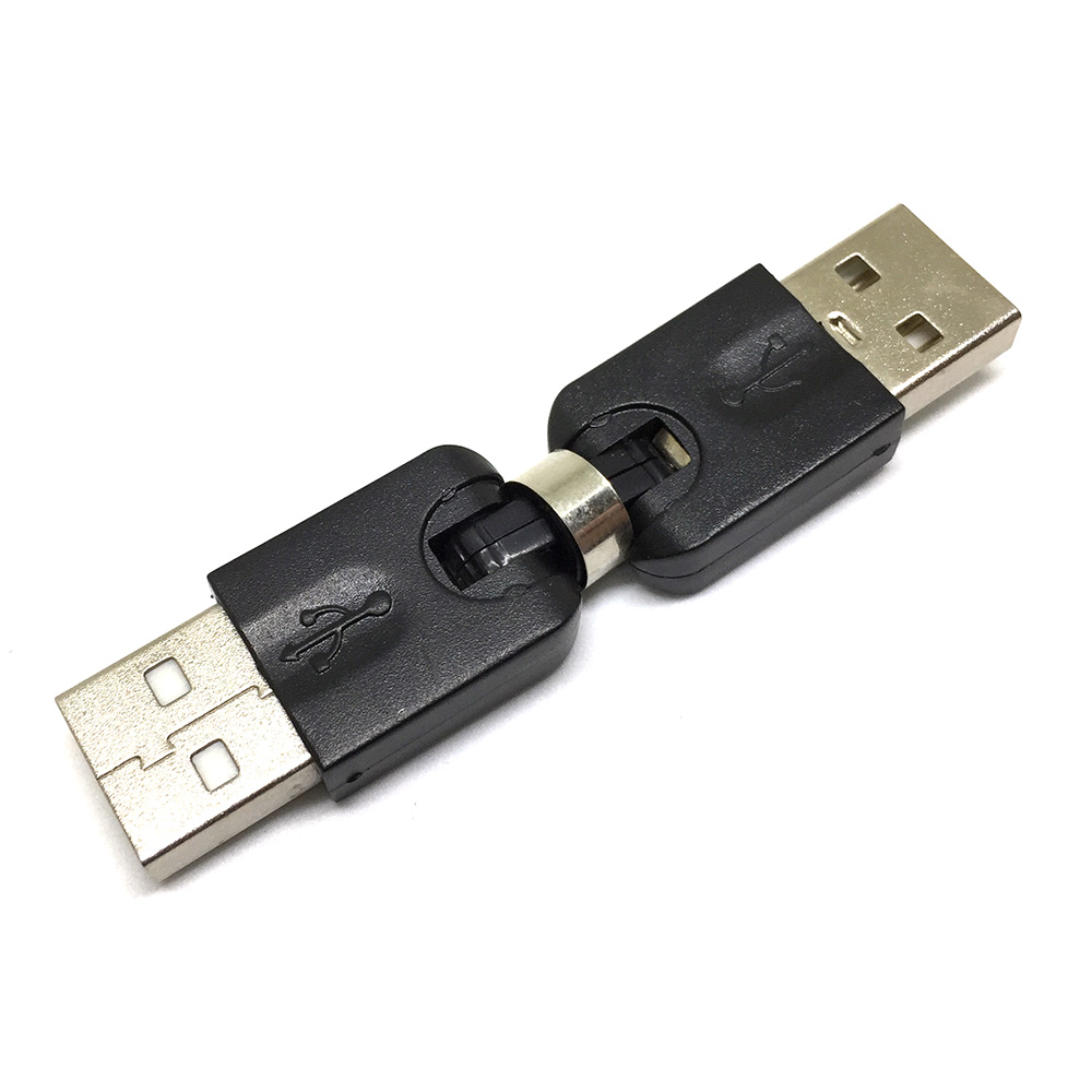 Переходник Espada USB A-USB A, M-M Black EUSBAMAM270