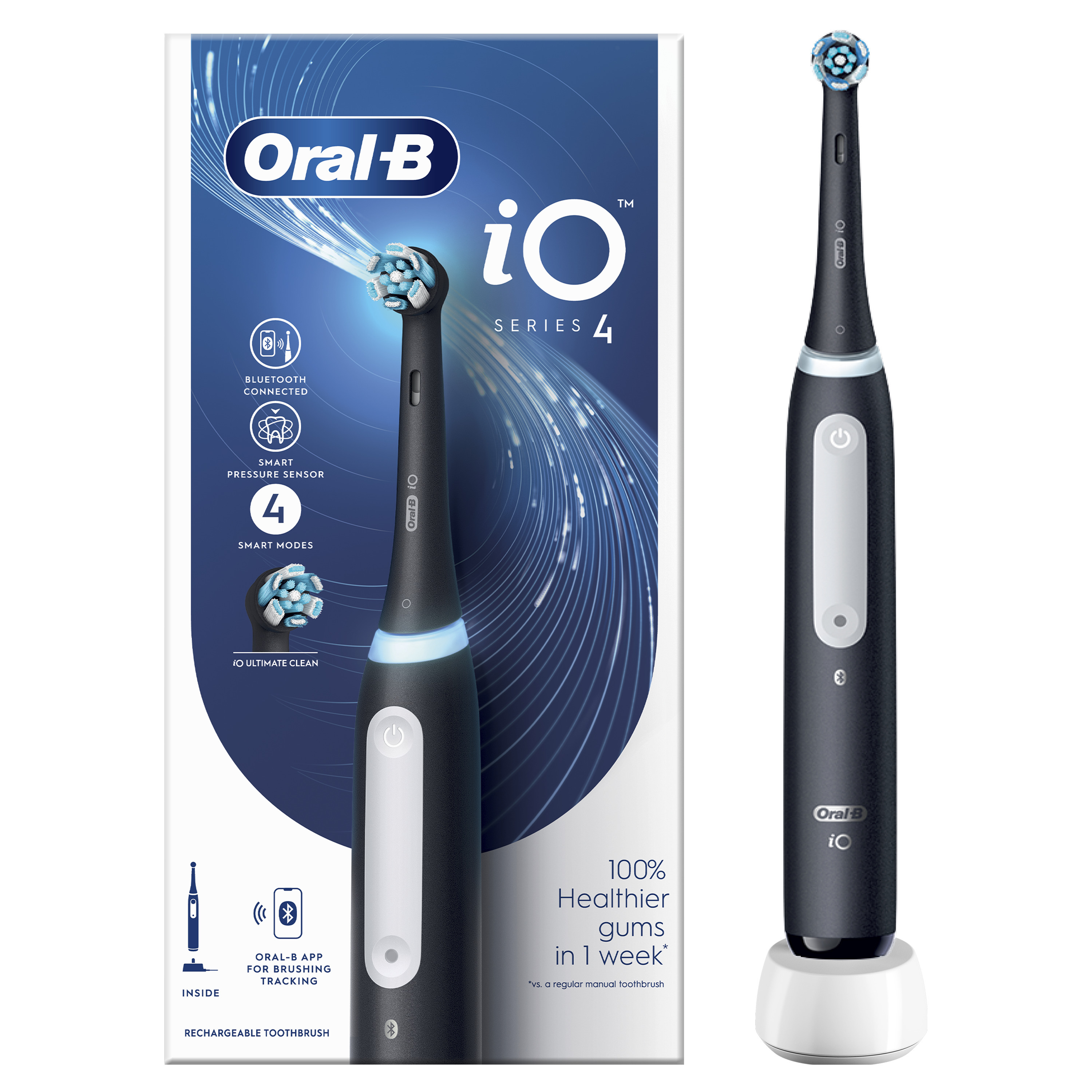 Электрическая зубная щетка Oral-B iO Series 4 черная