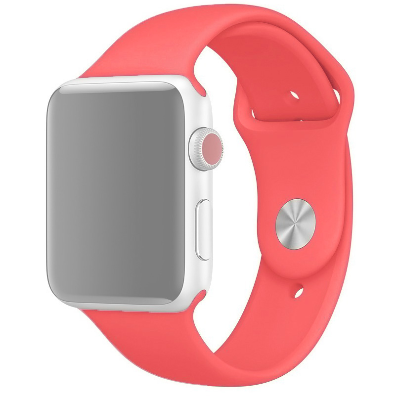 Ремешок для Apple Watch 1-6/SE силиконовый 38/40 мм InnoZone - Розовый (APWTSI38-29)
