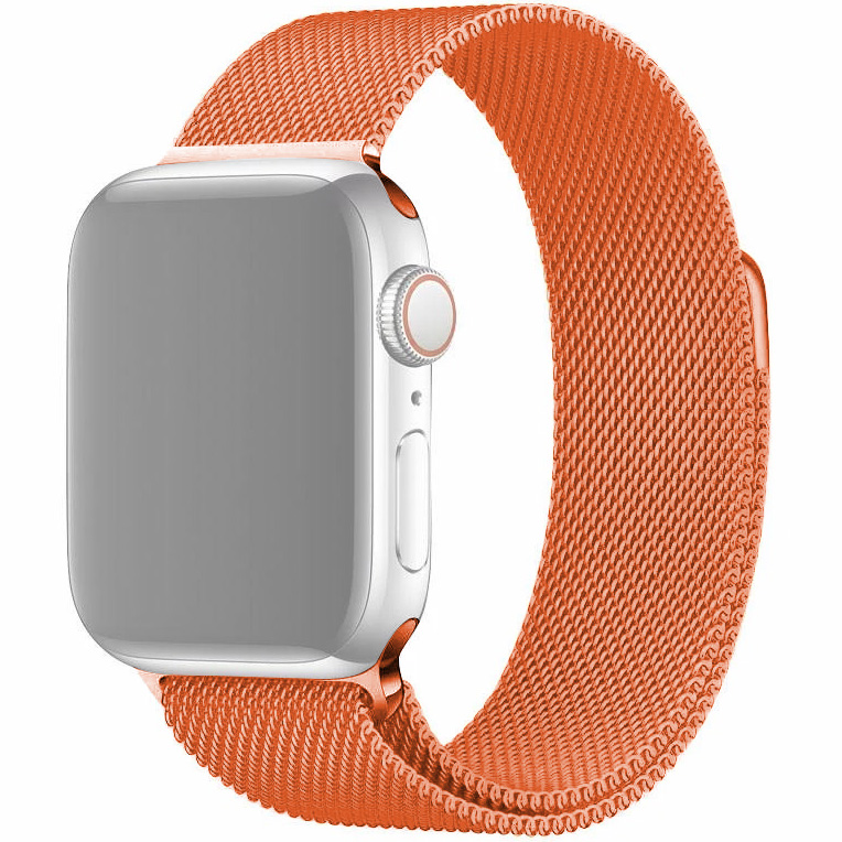 Ремешок для Apple Watch 1-6/SE миланская петля 38/40 мм InnoZone - Оранжевый (APWTMS38-19)
