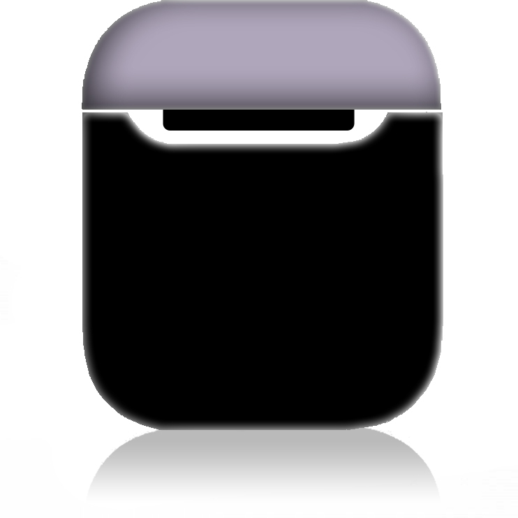 Чехол Anycase для AirPods double color черный, морская галька