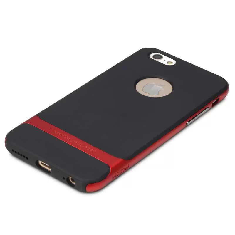 Силиконовый Чехол ROCK Royce Series для Apple iPhone 6/6S (4.7") черно-красный