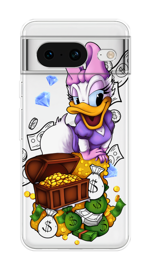 Чехол на Google Pixel 8 "Rich Daisy Duck"