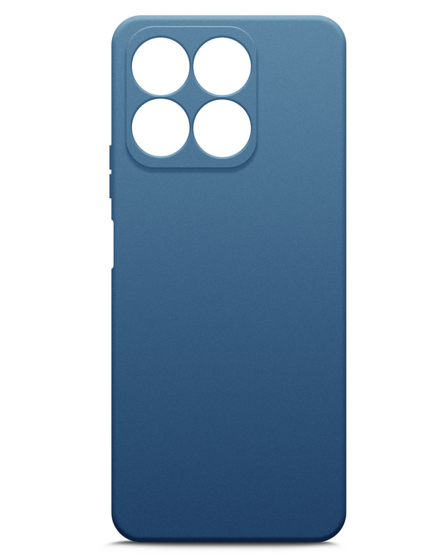 Чехол Brozo на Honor X8a, с силиконом Soft touch, синий