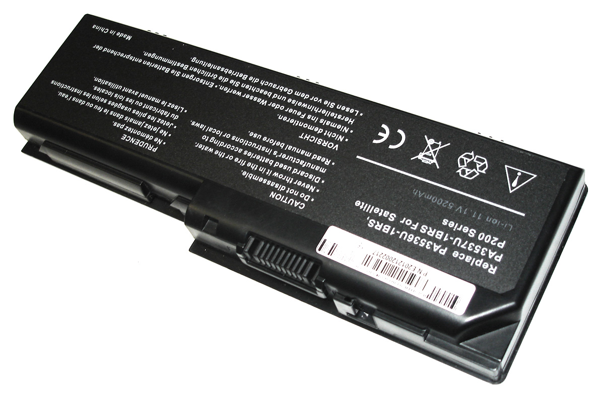 Аккумулятор для ноутбука Toshiba P200 PA3536U-1BRS 5200mAh OEM Black