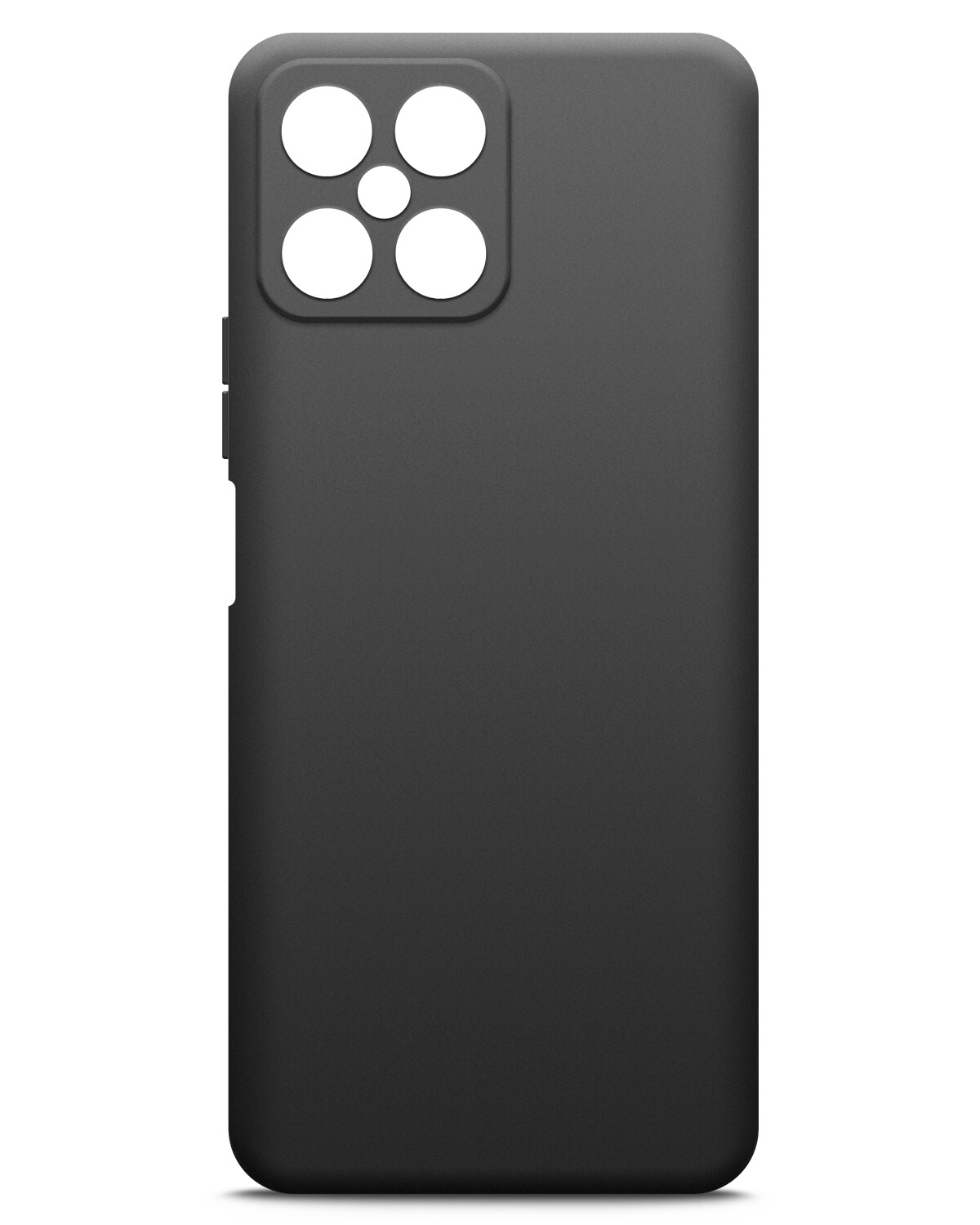 Чехол Brozo на Honor X8, с силиконом Soft touch, черный
