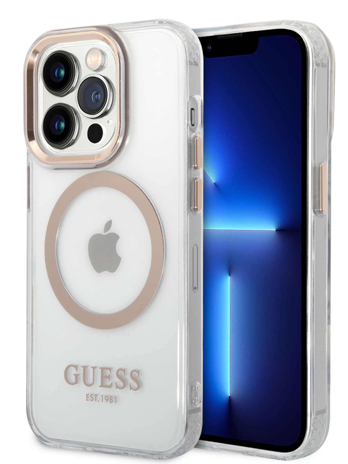 Чехол Guess для iPhone 14 Pro Max с MagSafe Transparent