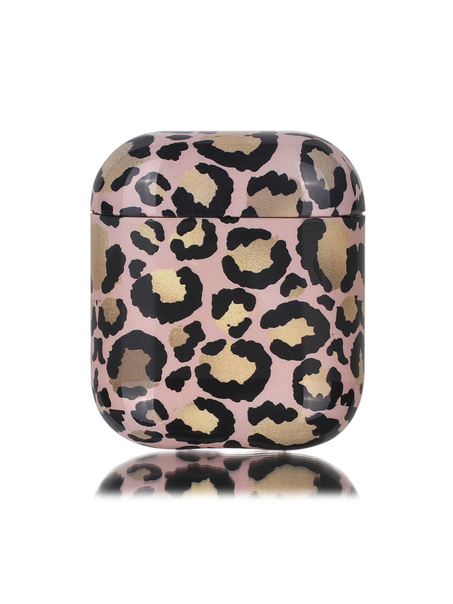 Чехол LuxCase для Air Pods 1/2 IMD (Leopard black)/96129