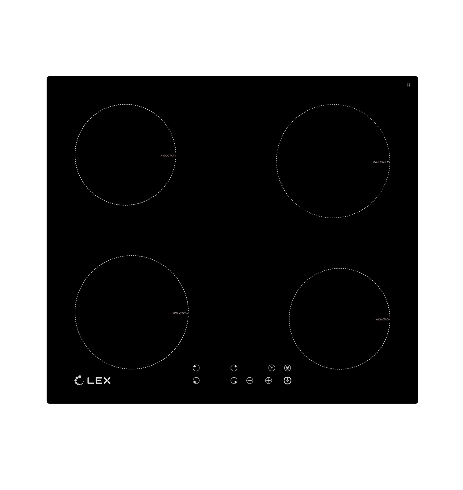 Встраиваемая варочная панель индукционная LEX EVI 640-1 BL черный
