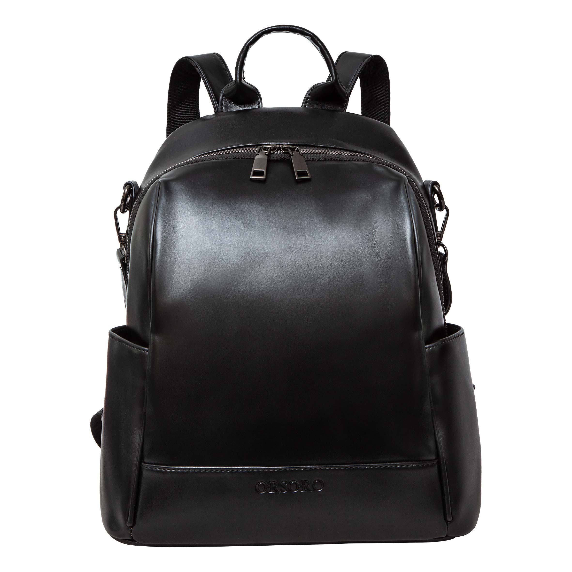 Сумка-рюкзак женская OrsOro ORW-0231 черная, 33х26х12 см