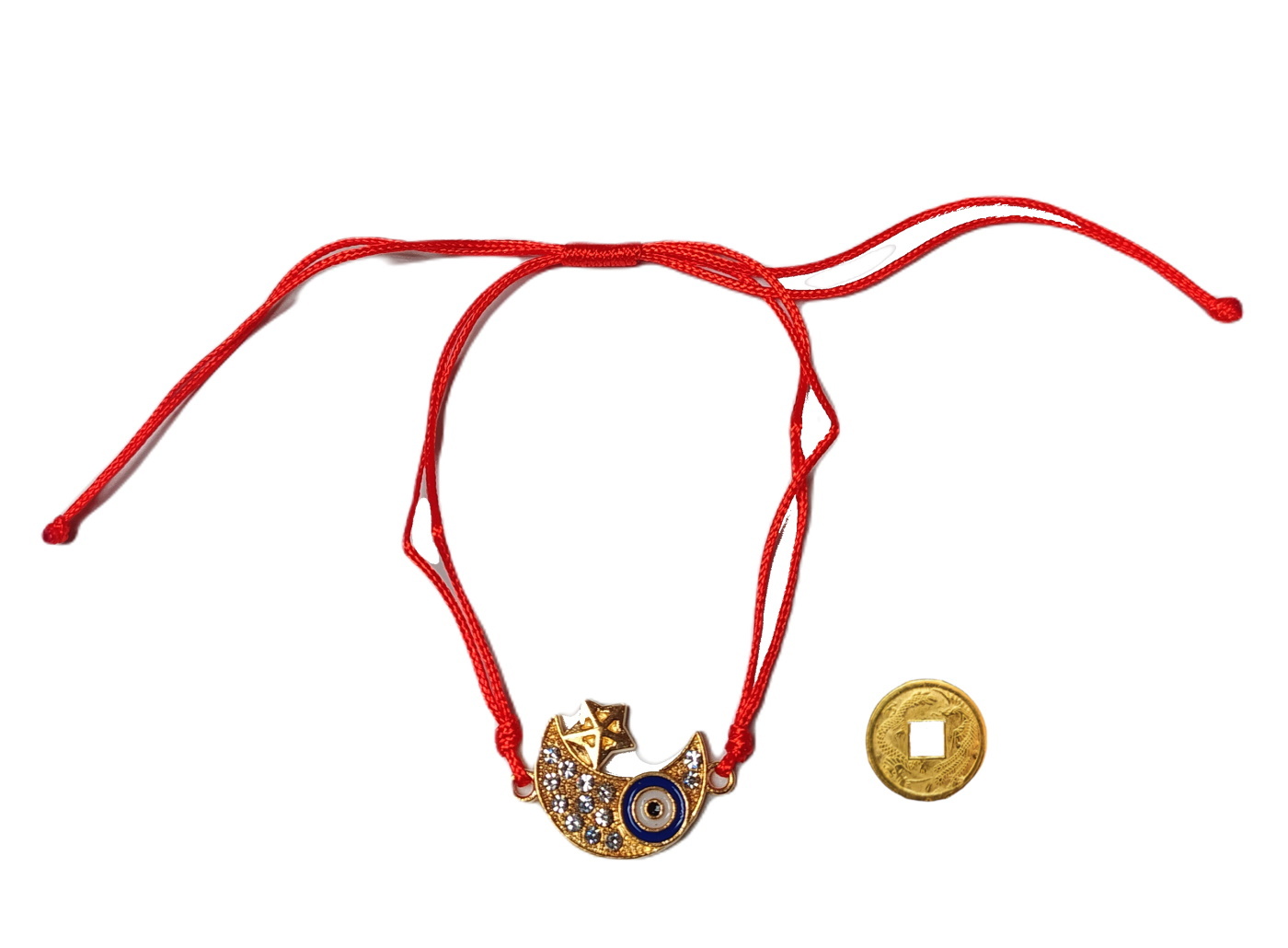 Комплект (браслет + монета) из бижутерного сплава р.25 ELG 55904-mon