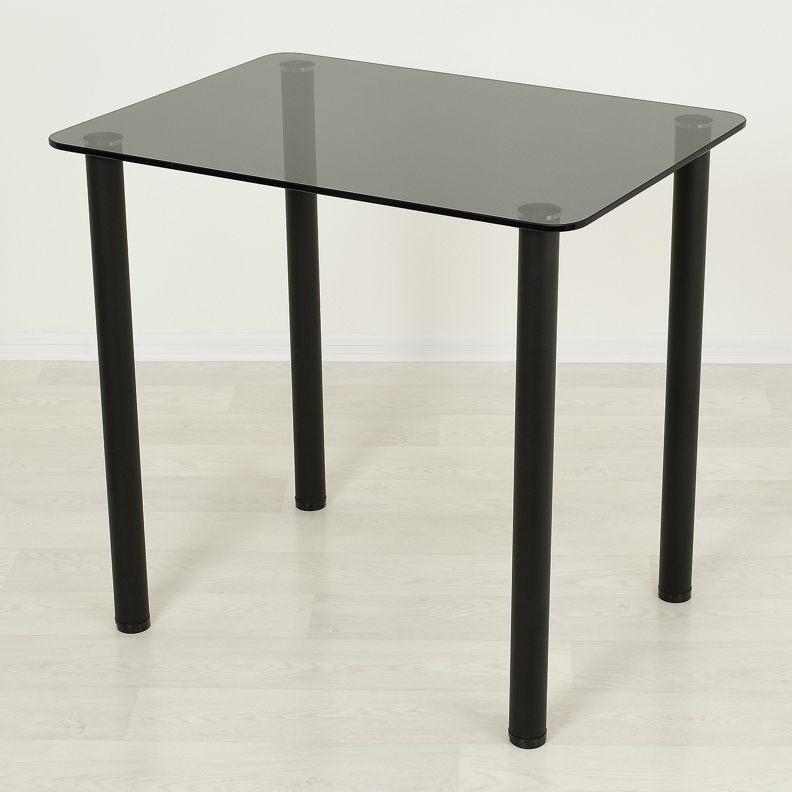 Стеклянный стол Mebel Apartment Эдель 10 серый/черный 1000х700