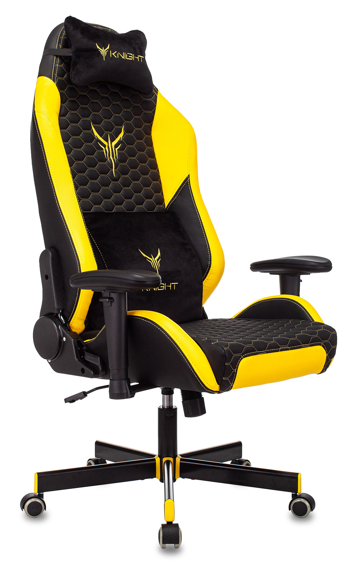 Кресло игровое Knight Neon черный/желтый