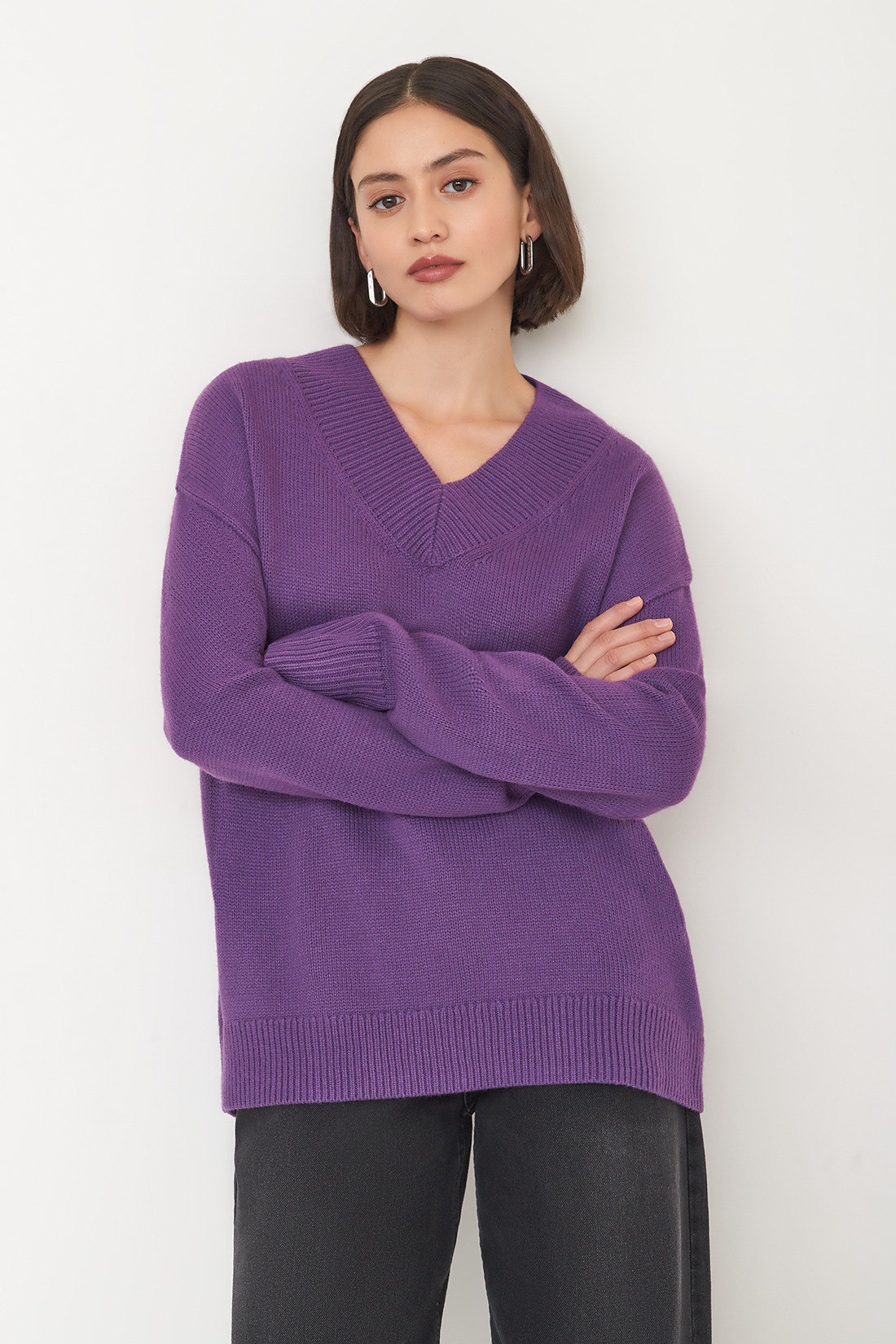 Пуловер женский Baon B1323536 фиолетовый L