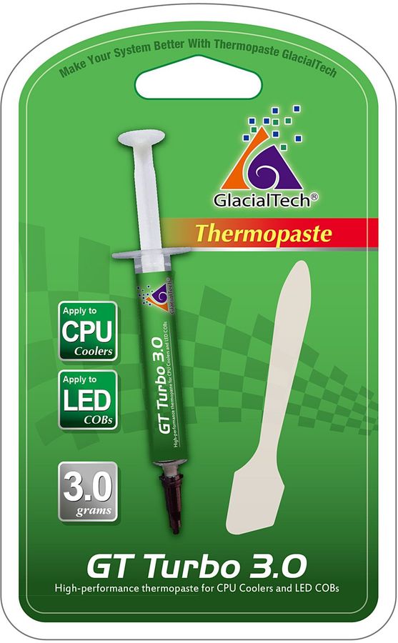 Термопаста GLACIALTECH GT TURBO 3.0 шприц,  3г ad-e8290000ap2001