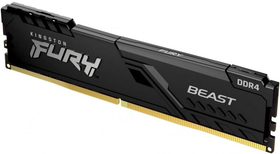 Оперативная память Kingston Fury Beast Black 16Gb DDR4 2666MHz (KF426C16BB/16)