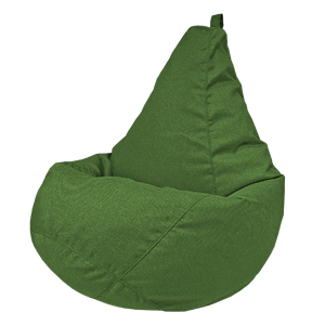 Кресло-мешок ONPUFF пуфик груша, размер XXXXL, зеленый рогожка