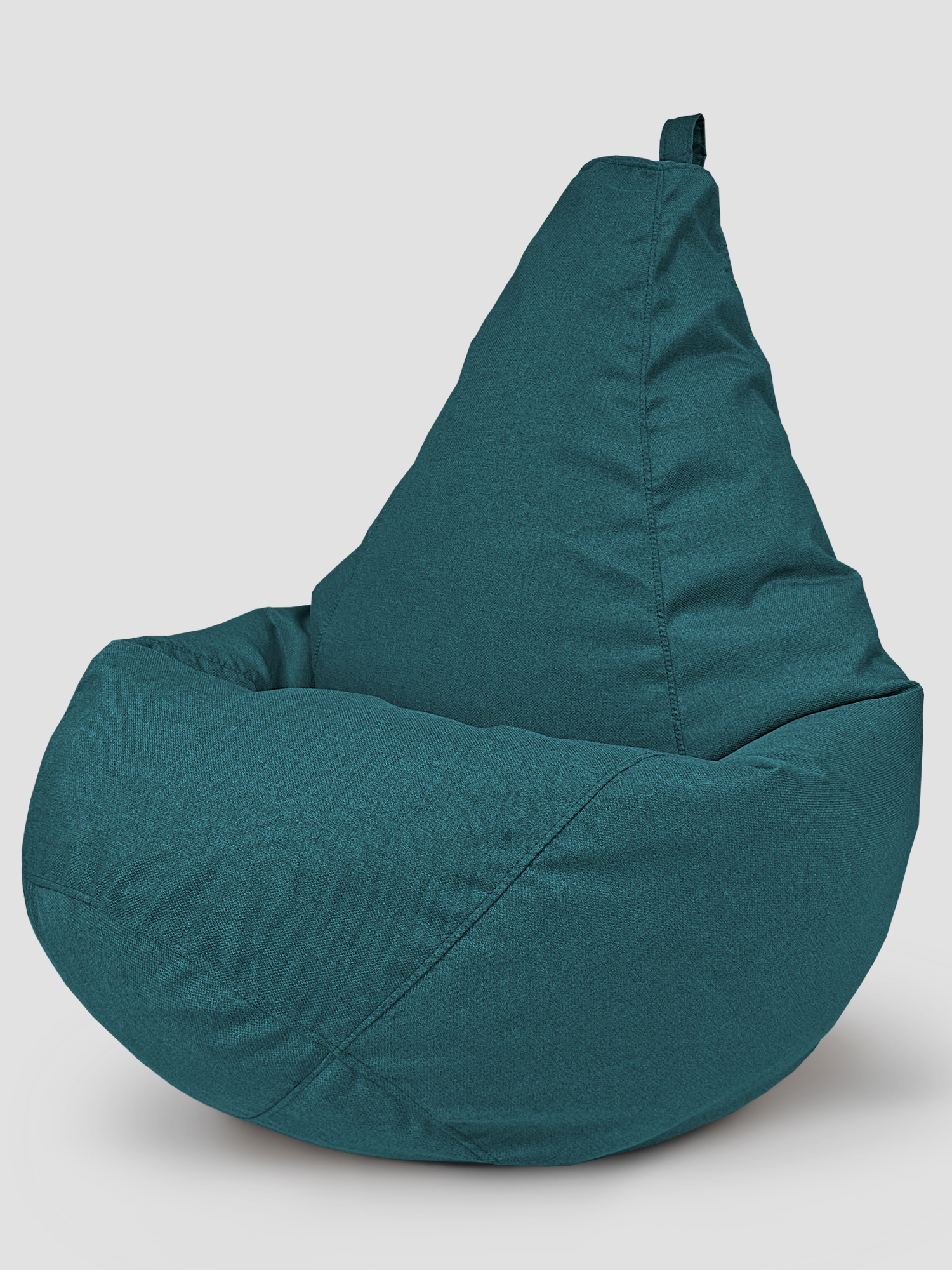 Кресло-мешок ONPUFF пуфик груша, размер XХXL, бирюзовый рогожка