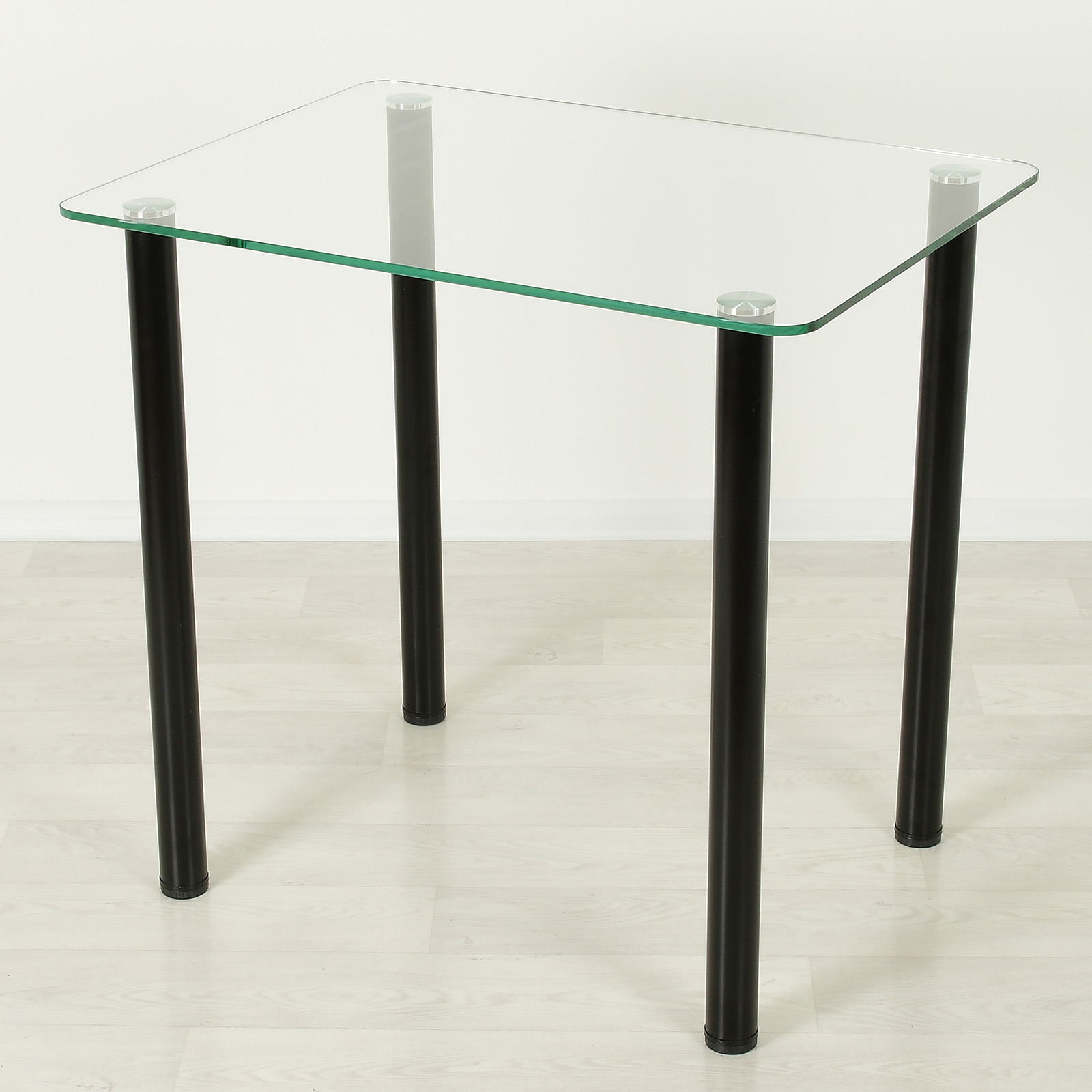 Стеклянный стол Mebel Apartment Эдель 10 прозрачный/черный 650х500