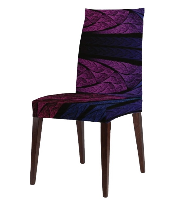 Декоративный чехол на стул со спинкой велюровый dvcc_20833 JoyArty